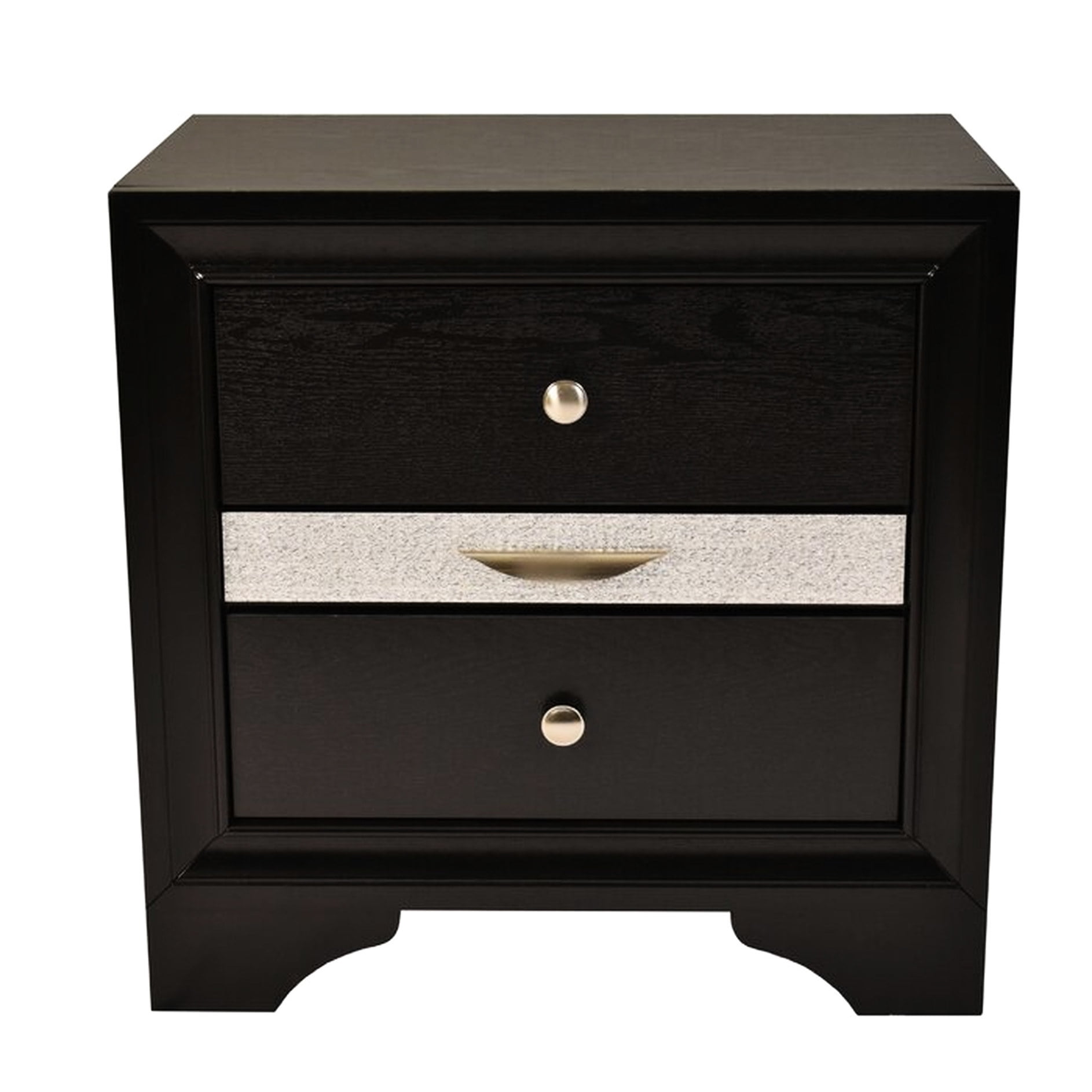 Traditional Style 2 - Drawer Nightstand | Bedroom Storage with Full ...
