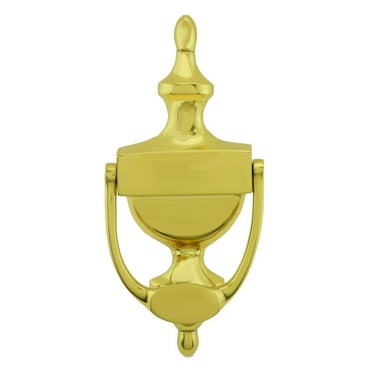 Renovators Supply Door Knockers for Front Door 6 3/4" Solid Brass Door Knocker w/Screws ...