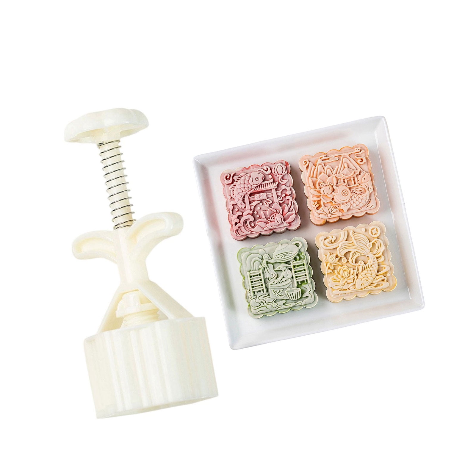 75g Square Cakes Molds ABS Plastic Baking Tool With Traditional Rabbits ...