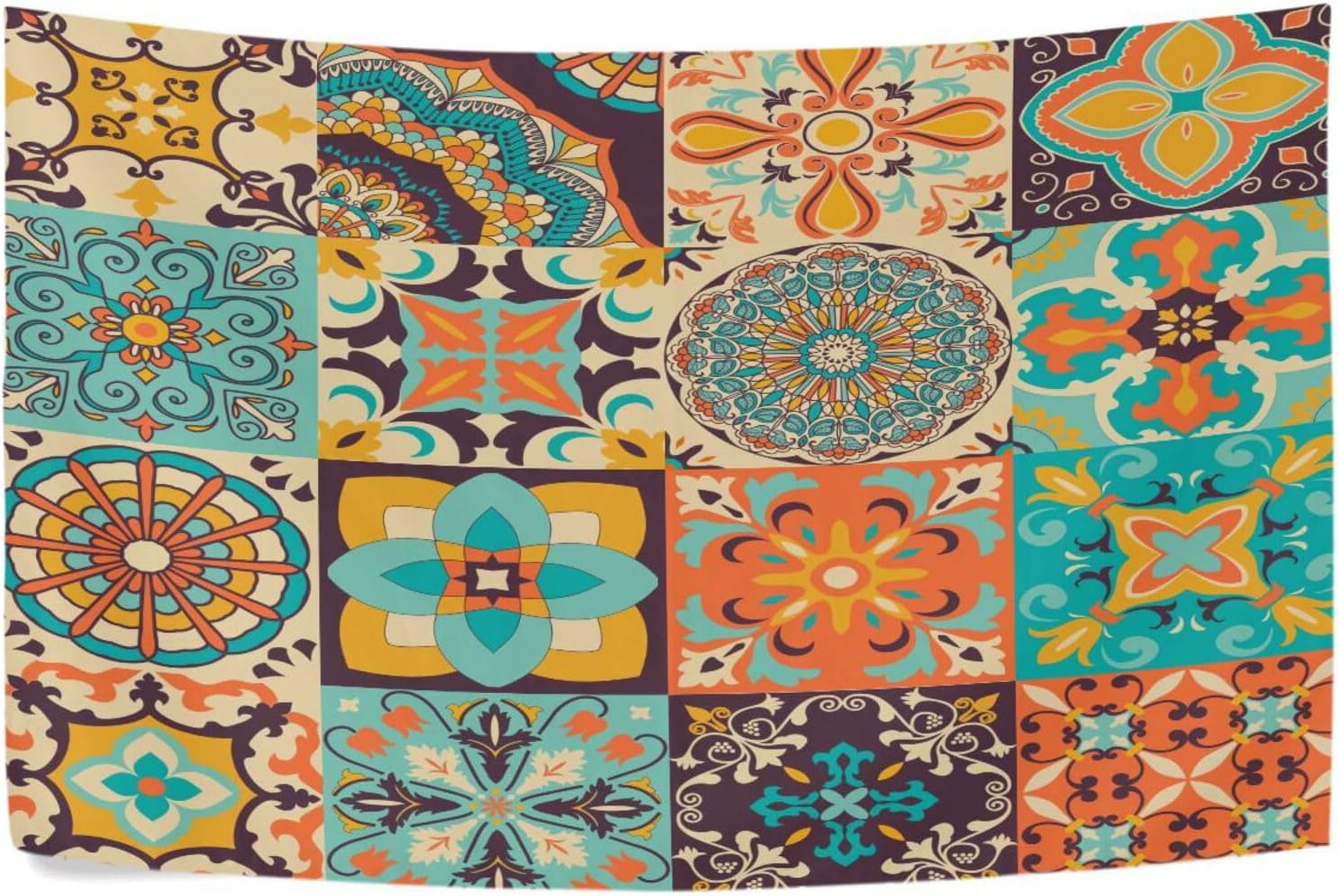 Traditional Talavera Ceramic Tapestry Wall Hanging Tapestries Happy ...