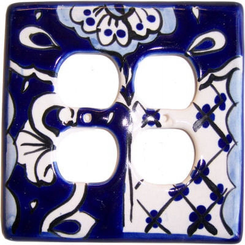 Traditional Talavera Double Outlet Switch Plate - Walmart.com