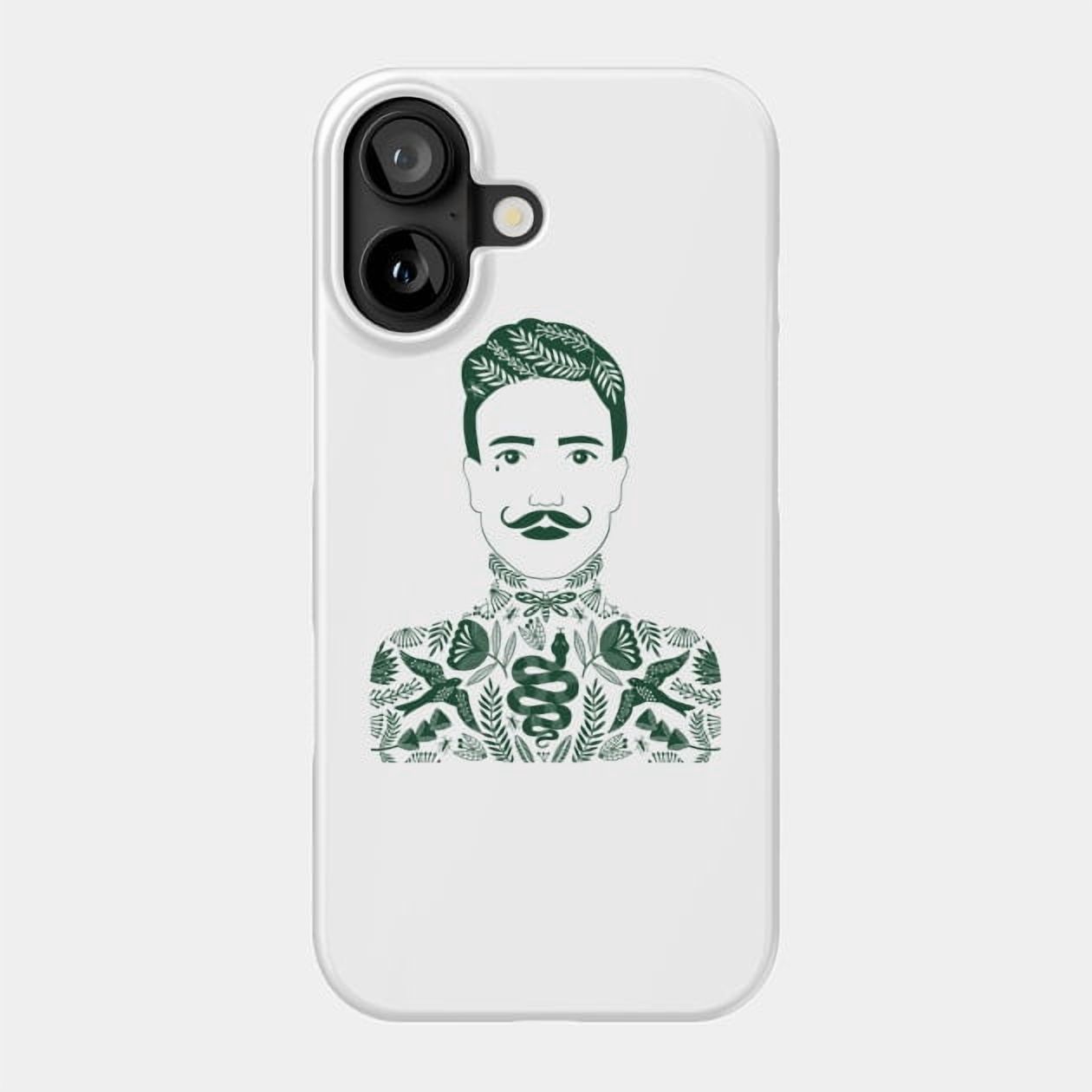 Traditional Tattoo Man Dark Green Colorway Graphic Case for iPhone 11 ...