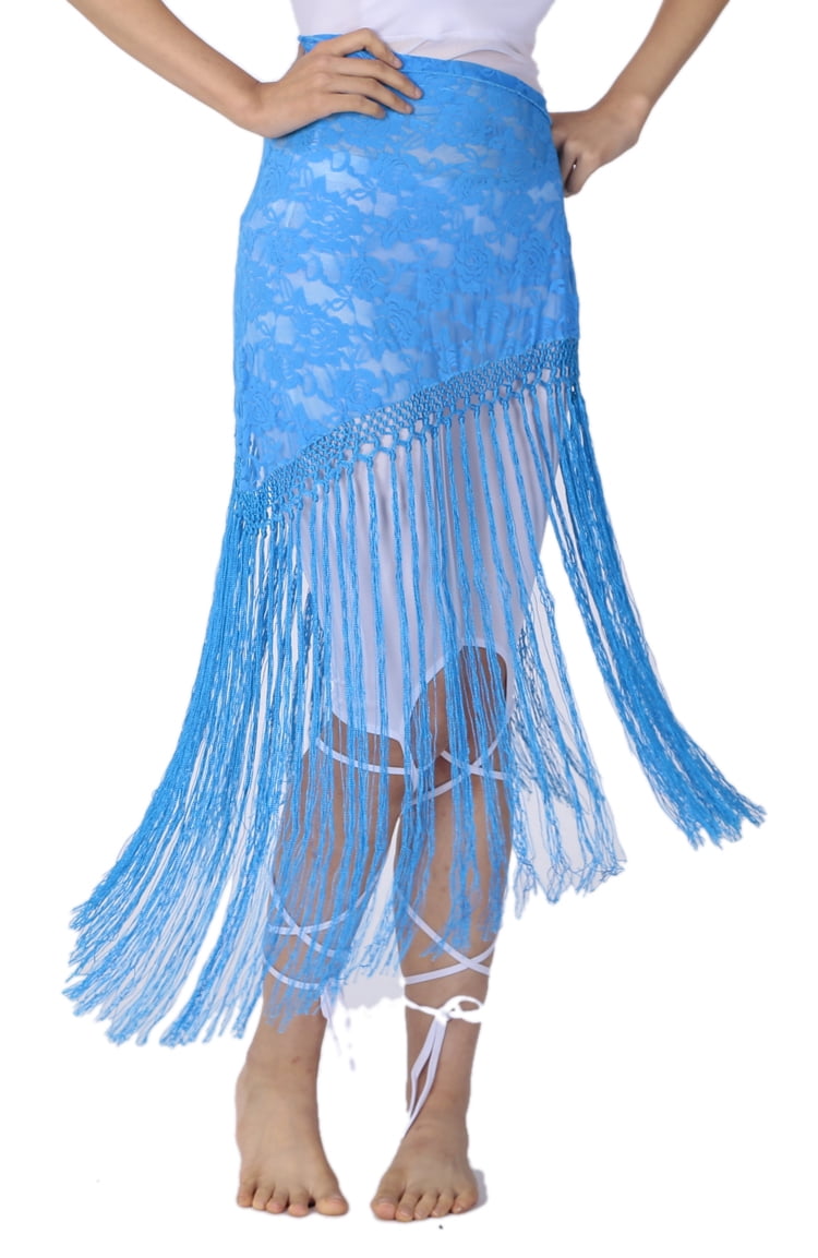 Traditional Tribal Triangle Gypsy Belly Dance Lace Hip Scarf Scarves ...