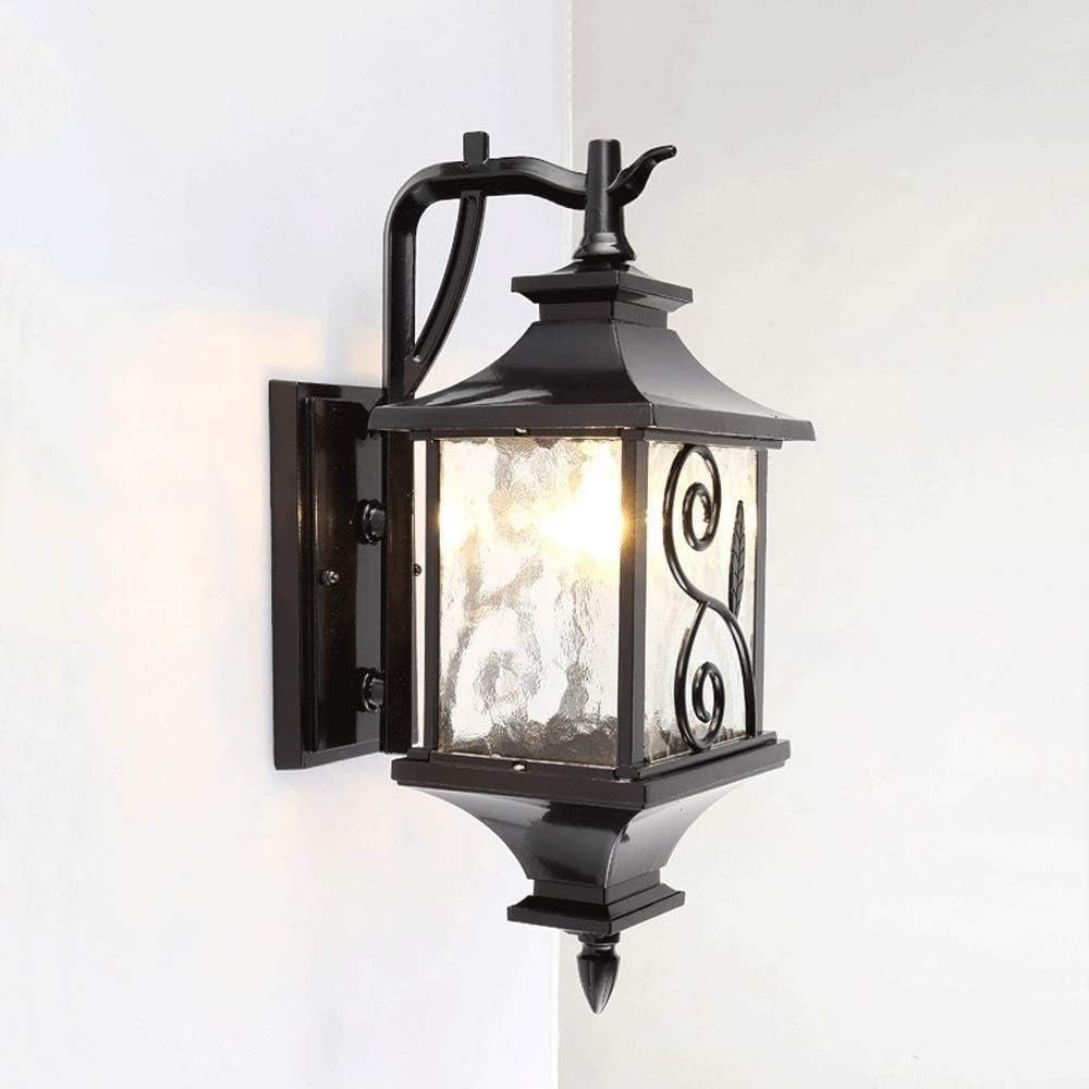 Traditional Victoria Black Outdoor Wall Light Fixture IP55 Waterproof ...