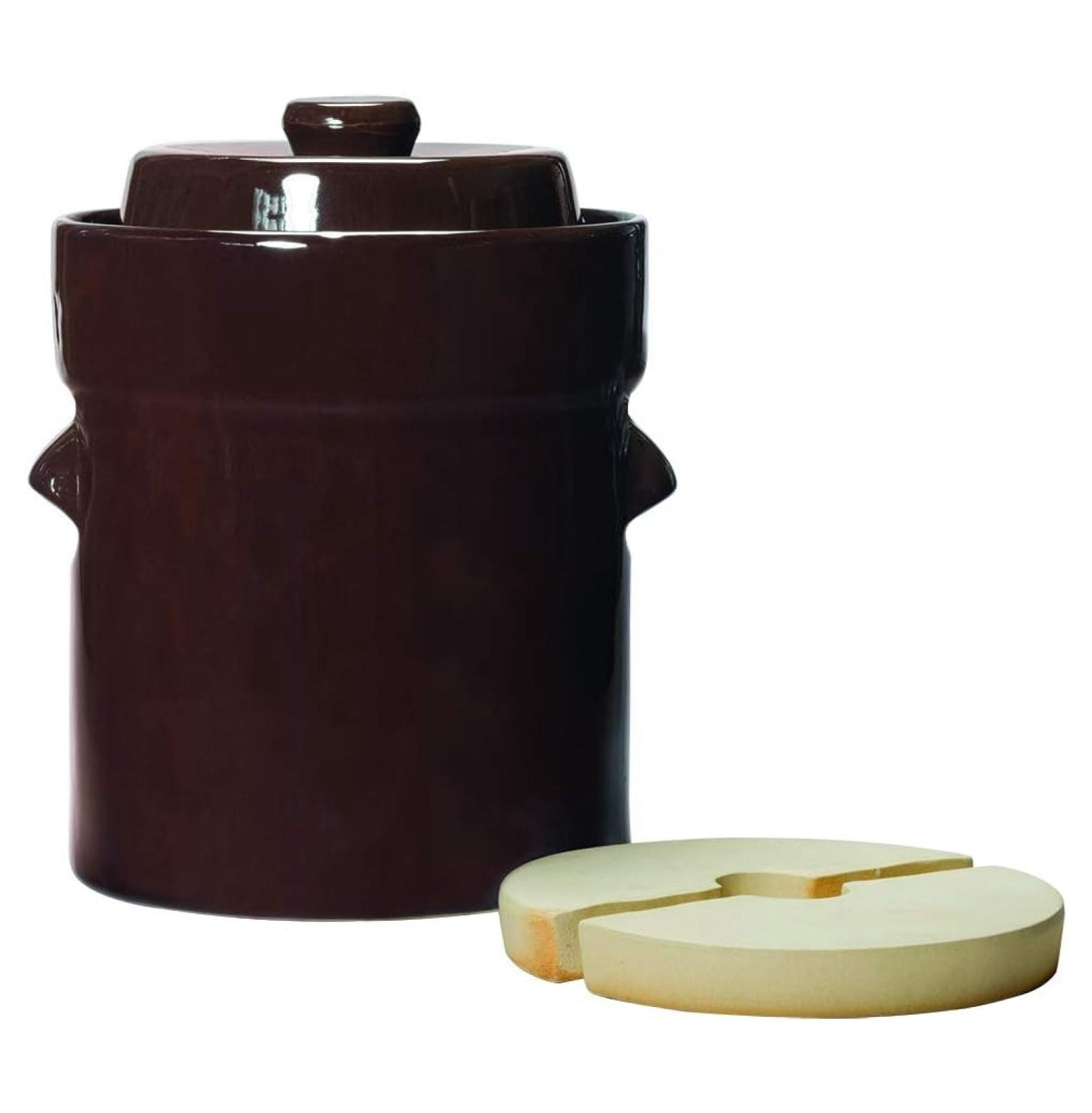Traditional Water-Seal Crock Set- 10L Fermentation Crock w/Lid ...