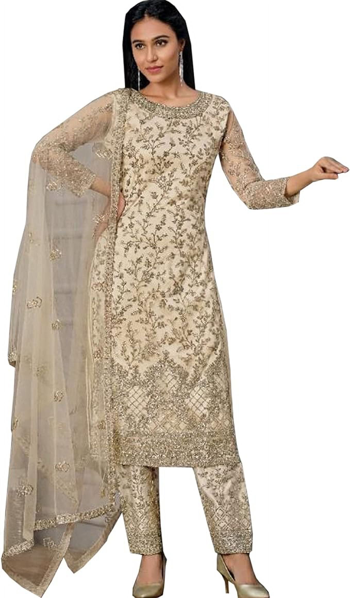 Traditional Wear Indian Pakistani Designer Sewn Salwar Kameez Trouser ...