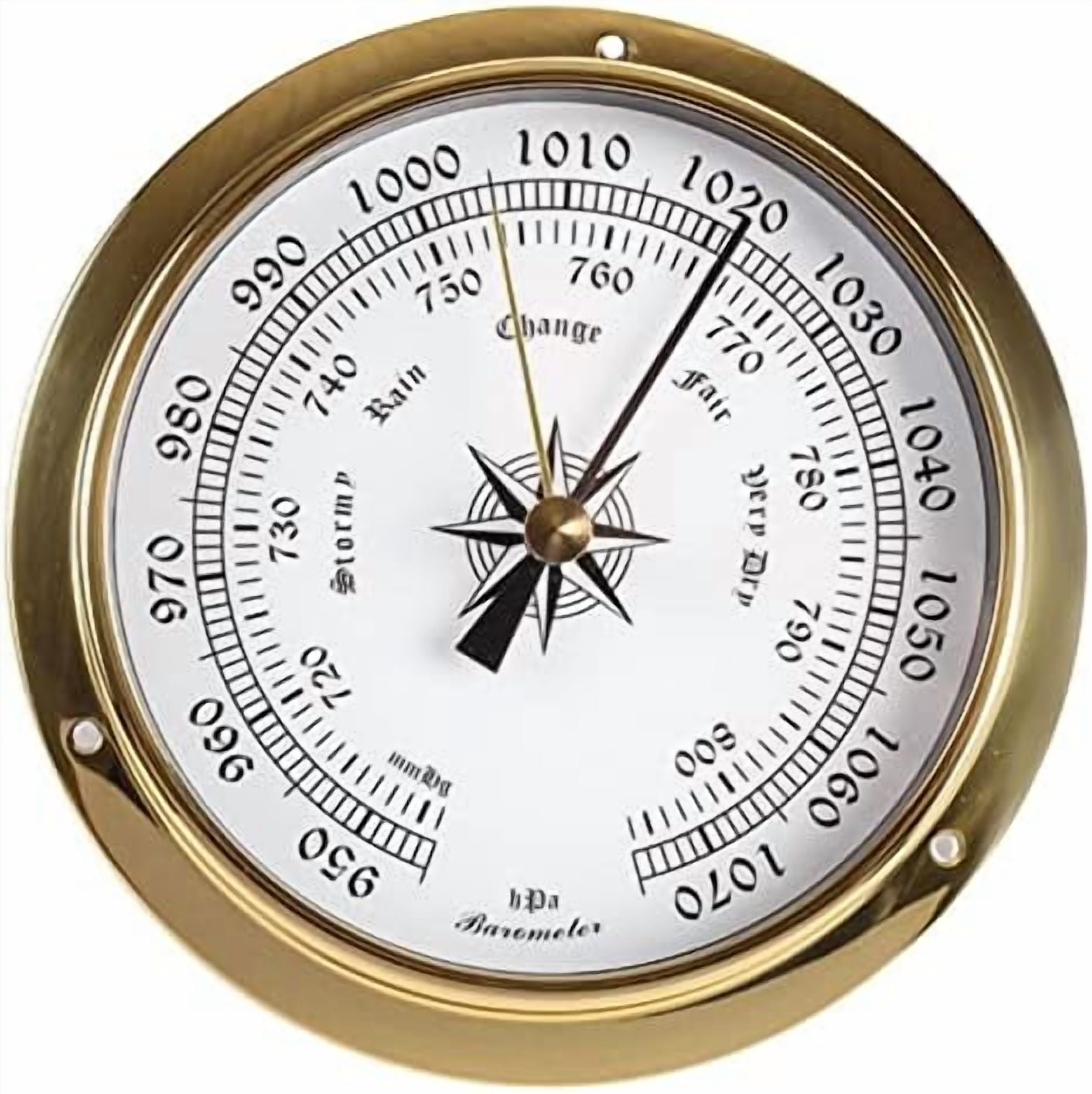 Traditional Weather Station, Barometer, Thermometer, Hygrometer, Clock, Thermometer and ...