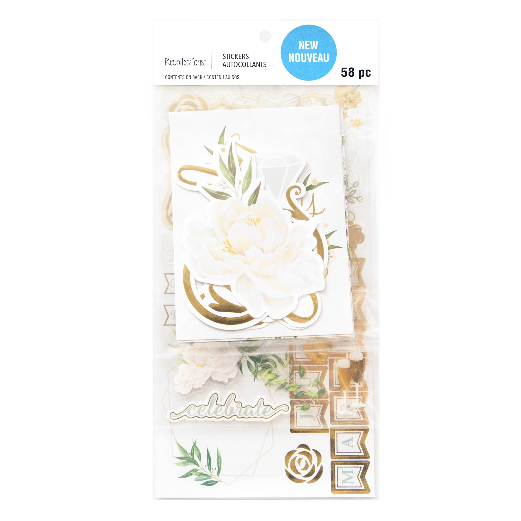 Traditional Wedding Stickers by Recollections - Elegant Sticker Pack ...