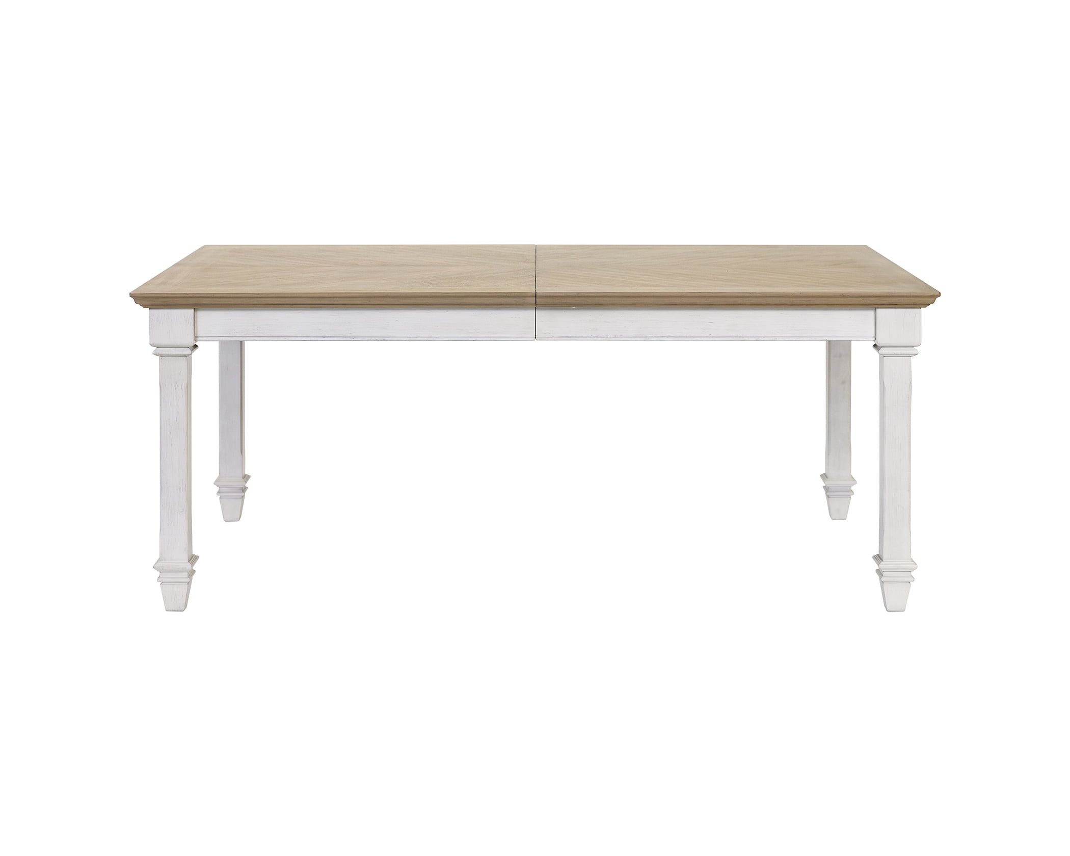 Traditional Wood Kitchen Extension Dining Table Kitchen Table White ...