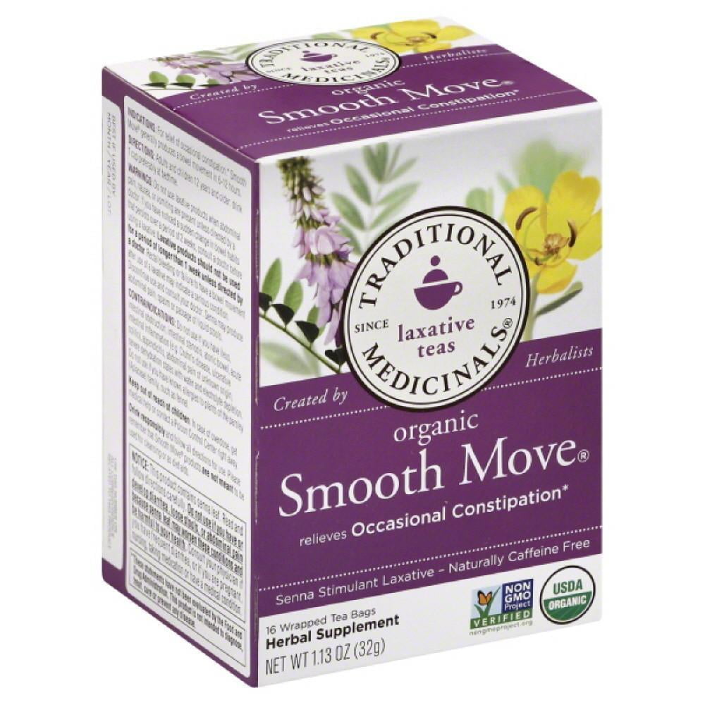 Traditional medicinals organic smooth move laxative tea, 1.13 oz, (pack ...