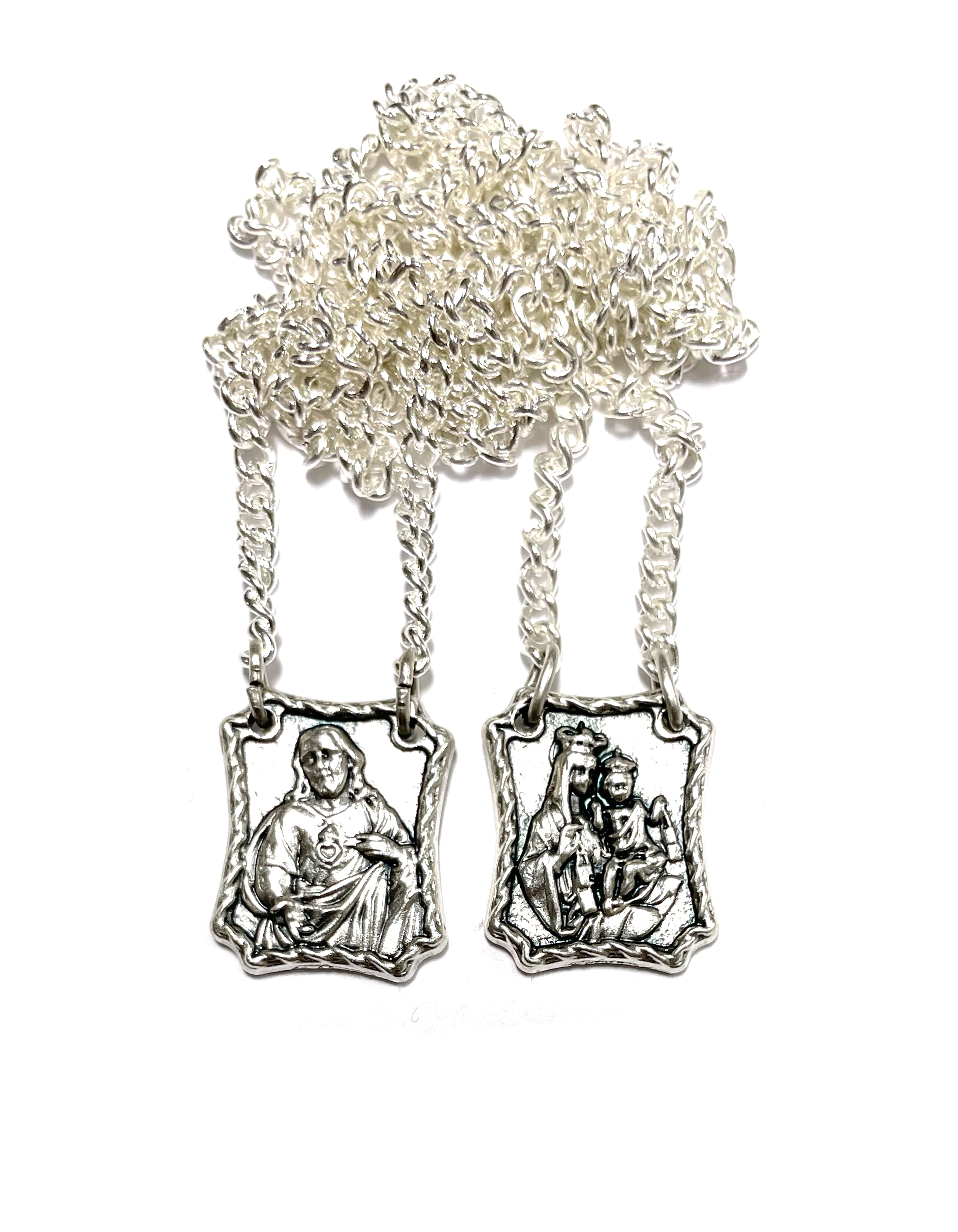 Traditional scapular chain style, Escapulario tradicional estilo cadena ...