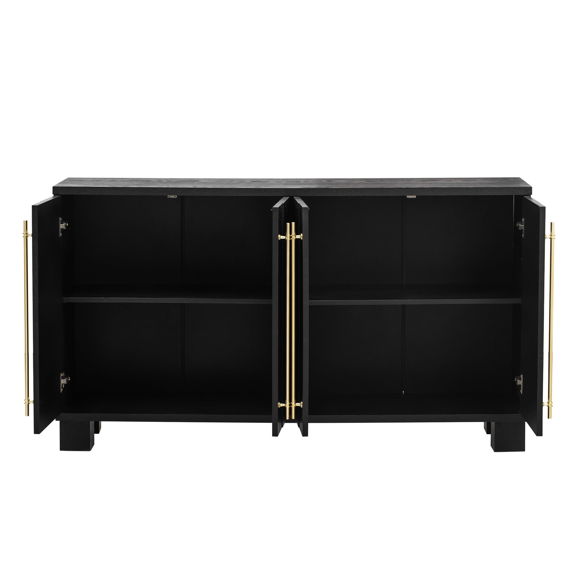 Traditional-style Sideboard In Black With Ample Interior Space For A ...