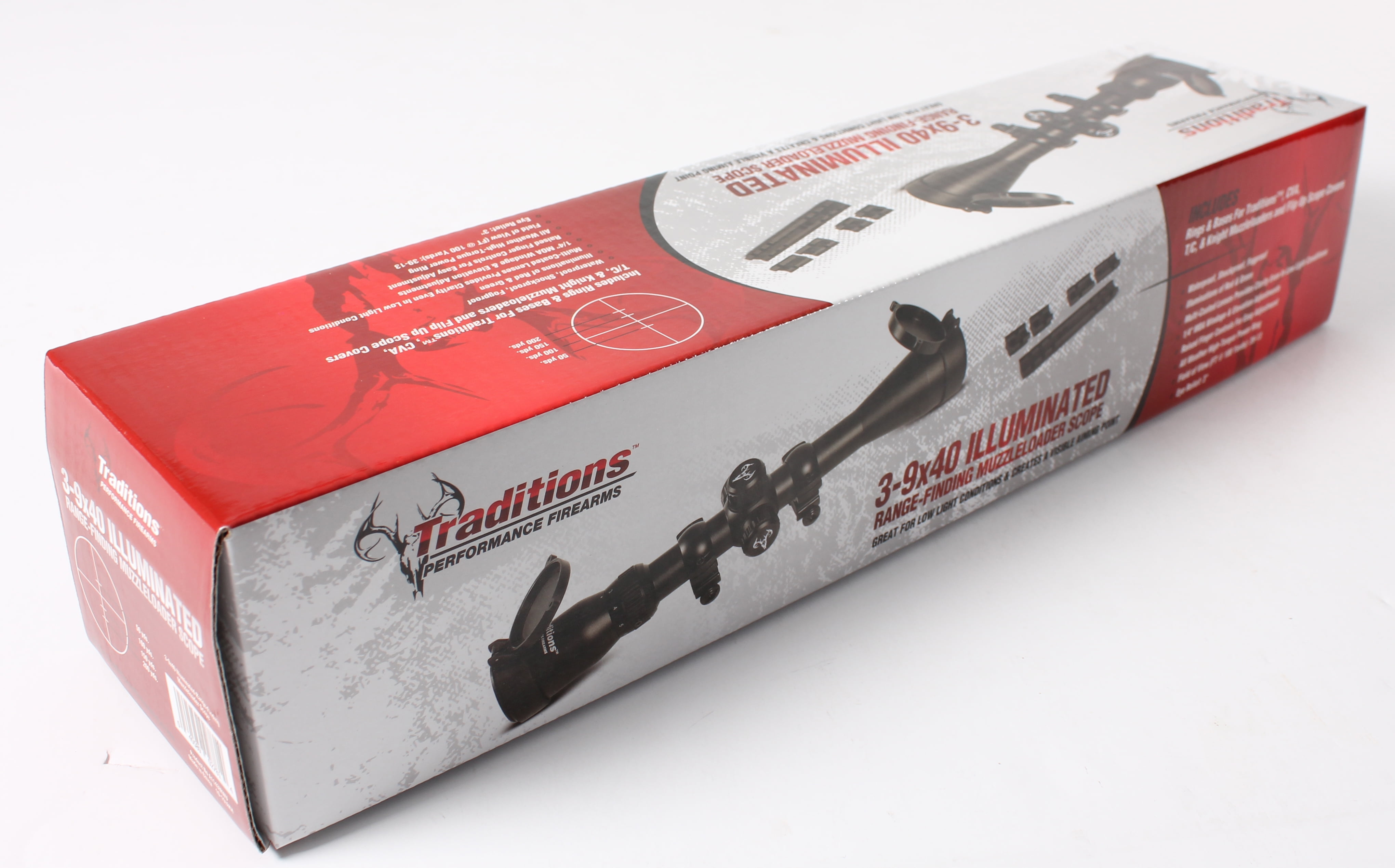 Traditions Illuminated Riflescope, Range Finding Reticle, Fast Focus ...