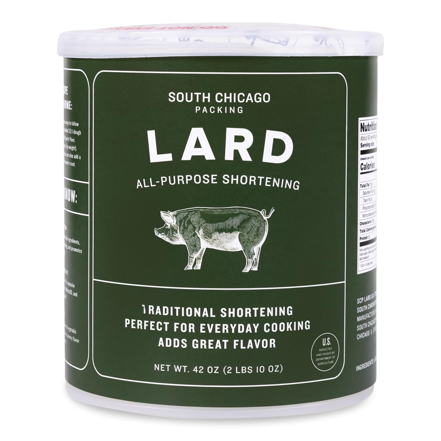 Traditonal Lard Shortening, 42 Ounces, Specialty Baking Shortening And ...