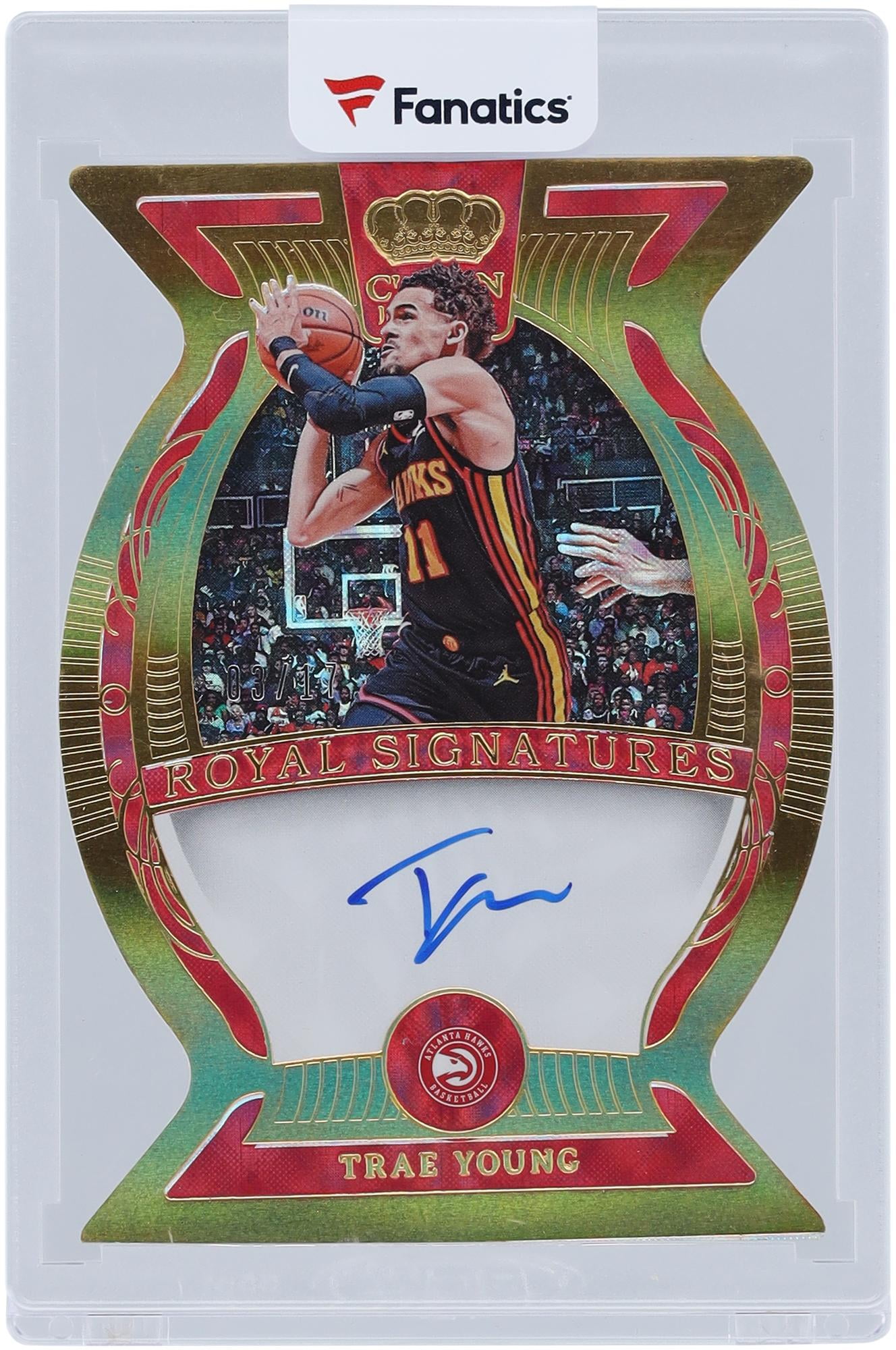 Trae Young Atlanta Hawks Autographed 2023-24 Panini Crown Royale Royal ...