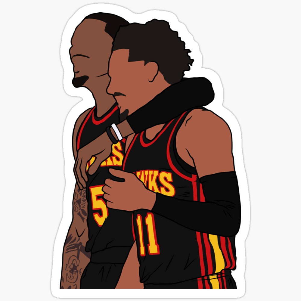 Trae Young & Dejounte Murray Sticker Phone Decal Water Bottle Stickers ...