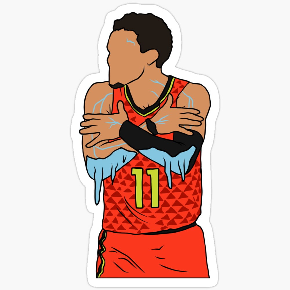 Trae Young Ice Sticker Phone Decal Water Bottle Stickers Car Decals ...