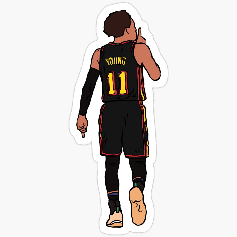 DOPASTICKER Trae Young Silences The Garden Sticker Phone Decal Water ...