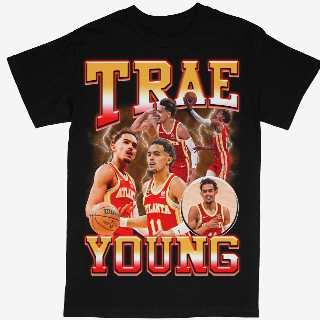 Trae & Young Tee Shirt Basketball streetwear - Walmart.com