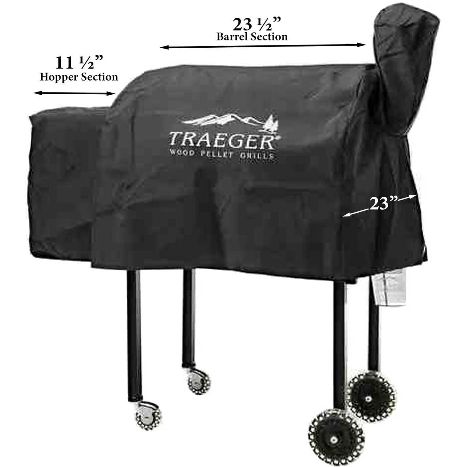 Hydrotuff Cover Compatible With Traeger Lil Tex Elite Pellet Grills ...