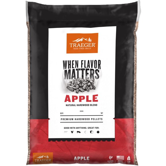 Traeger Pellet Grills Deluxe Blend Wood Pellets, 30 lbs. Hickory, Oak ...