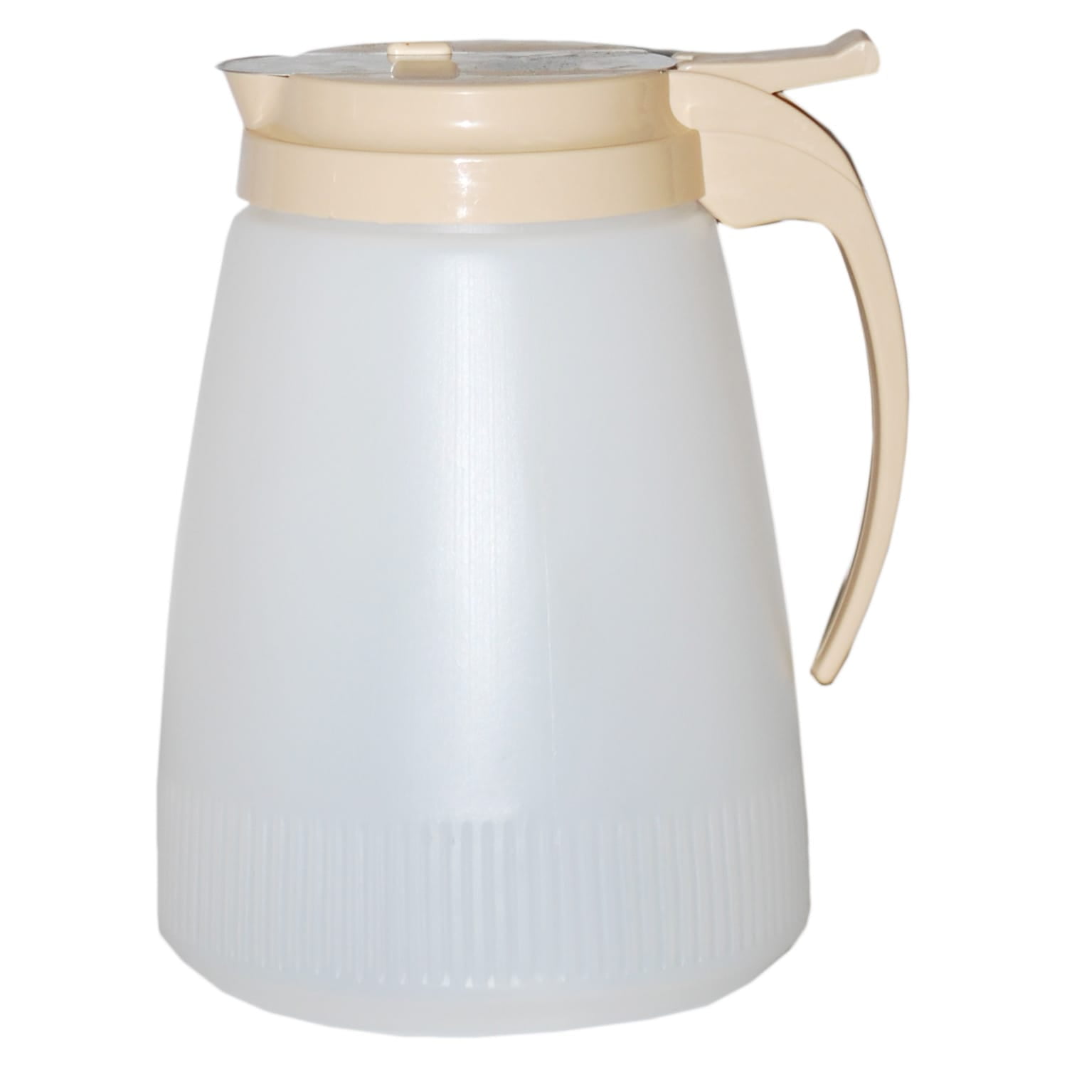 Traex 4748-18 Polyethylene 48 Ounce Syrup Server with Almond Lid ...