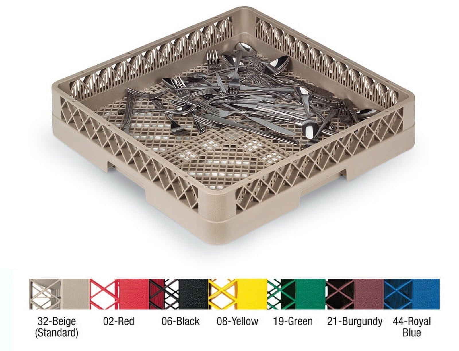 Traex TR2 Rack-Master Beige Flatware Rack with Small Holes 3-1/4 I.H ...