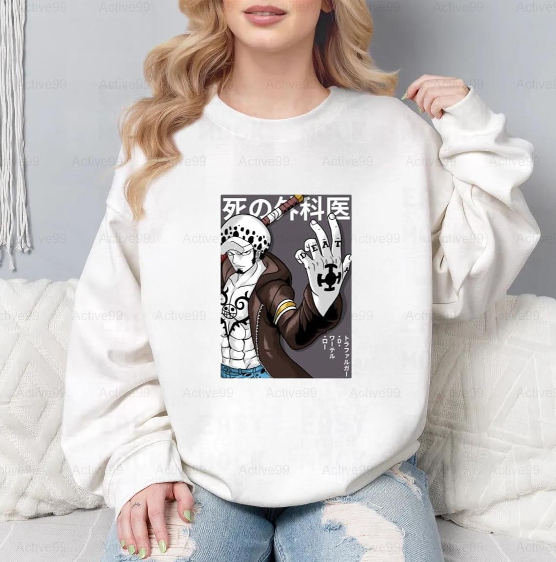 Trafalgar Law Sweatshirt with Anime Inspired Graphic for Fans, for men ...