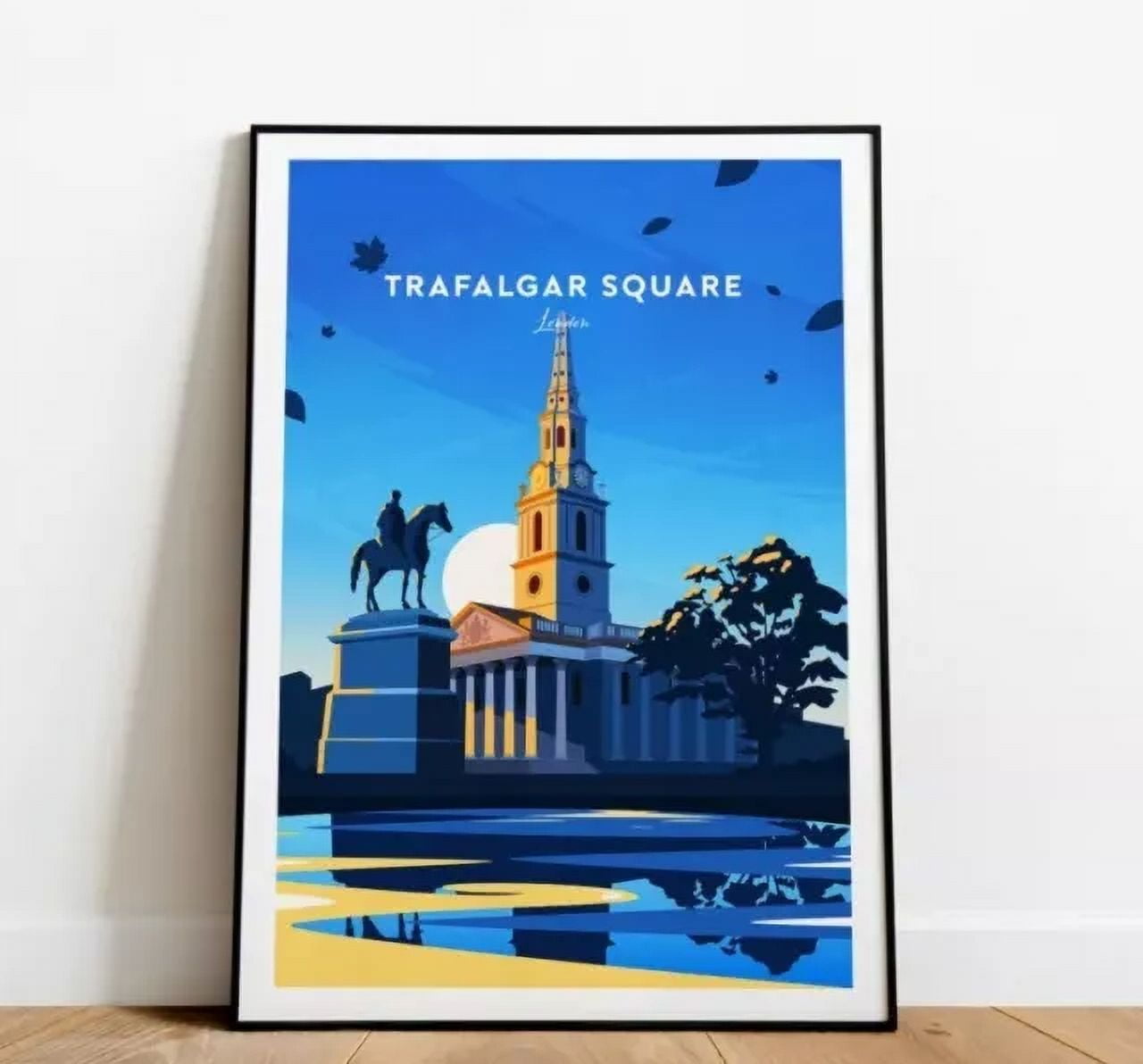 Trafalgar Square Traditional Travel Print - London, England NO FRAMED ...