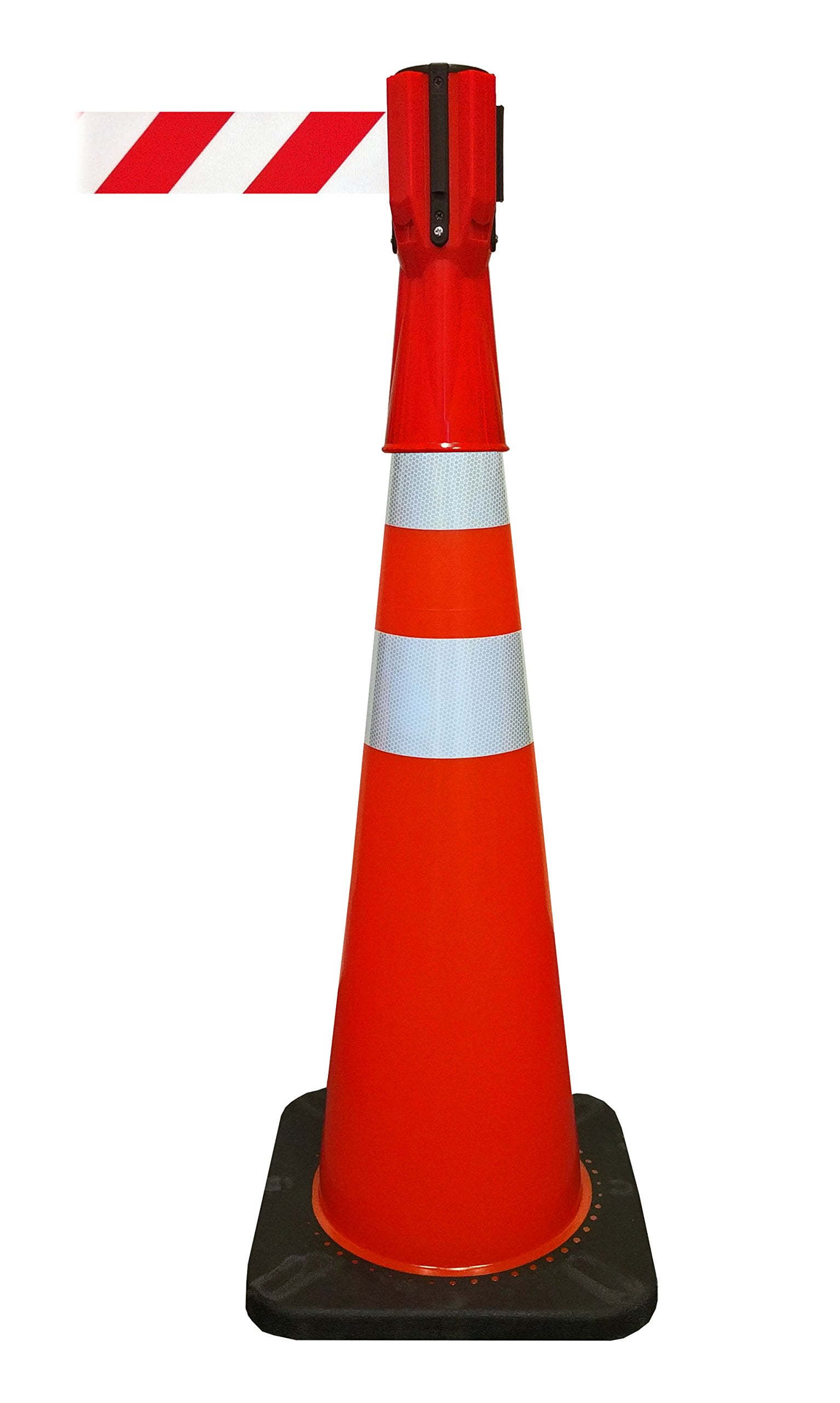 Traffic Cone Emergency Belt - 9.8 Ft Red Retractable Safety Belt ...