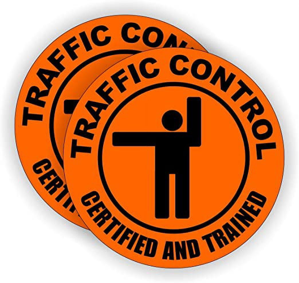 Traffic Control Hard Hat Sticker / Helmet Decal Label Lunch Tool Box ...