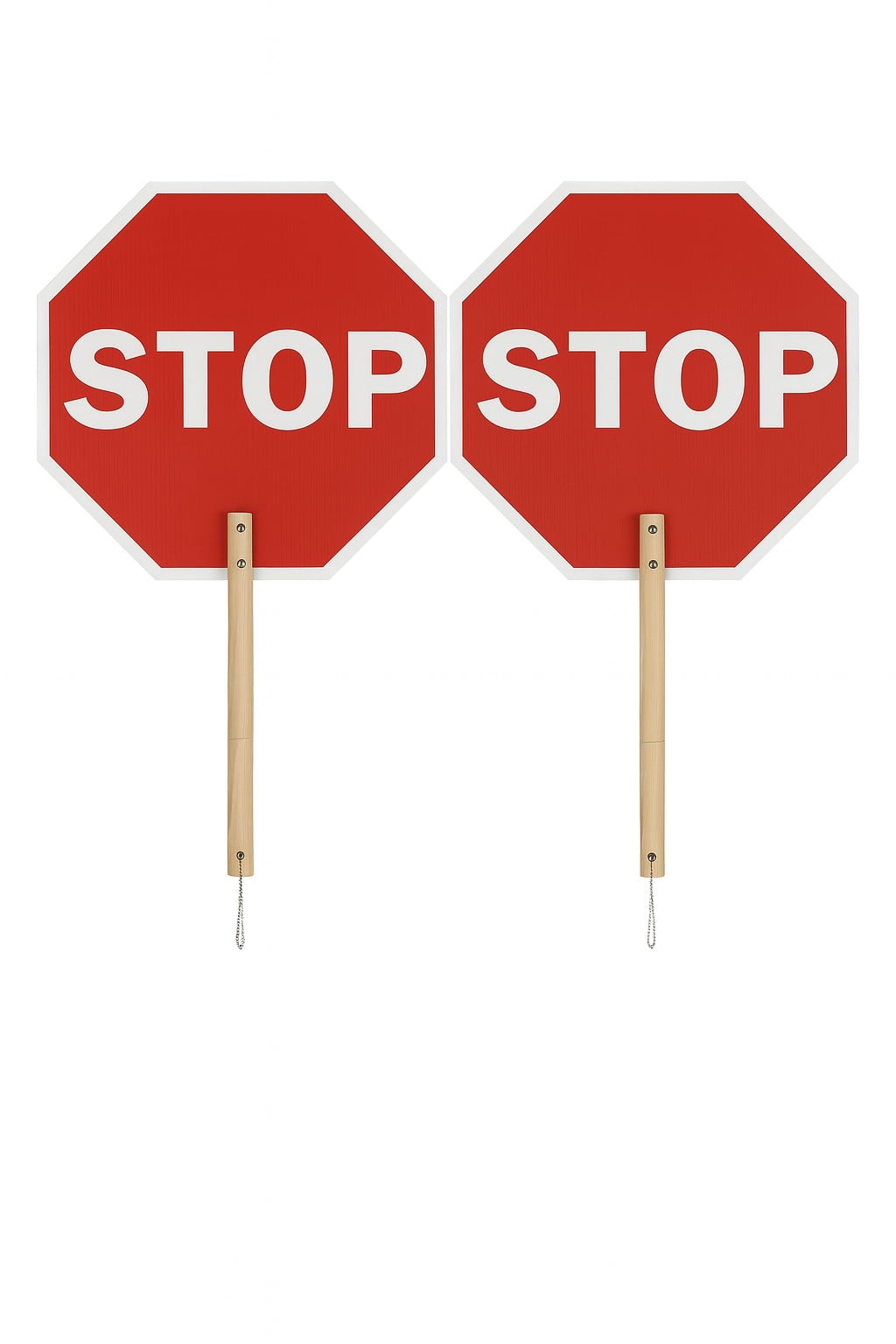 Traffic Crossing Guard Handheld STOP Sign Red Road Work STOP Sign With ...