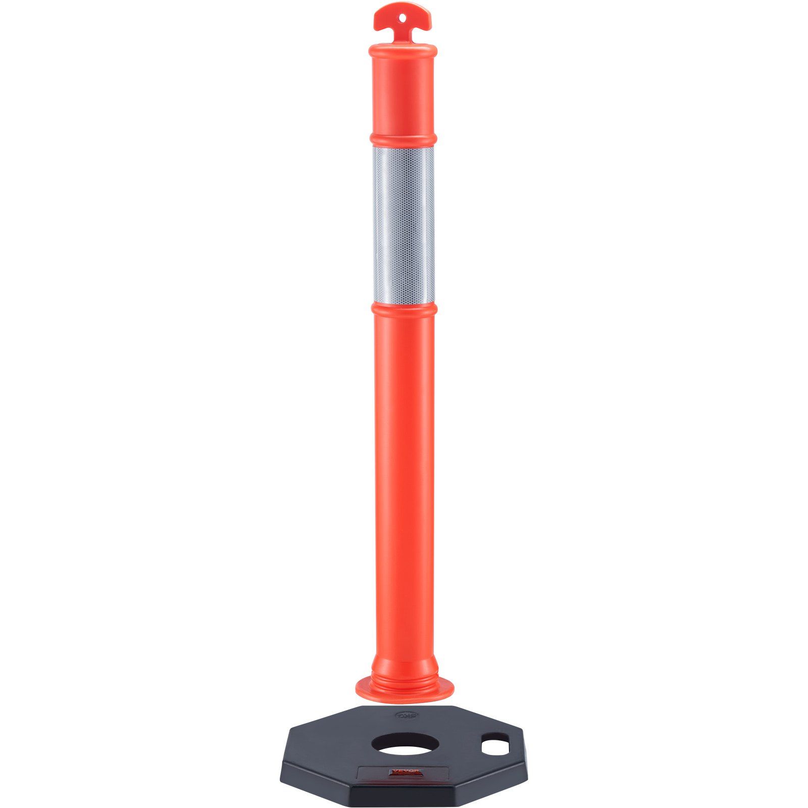 "Traffic Delineator Cones 2-Pack, 16.93x16.93in Heavy-Duty Rubber Base ...