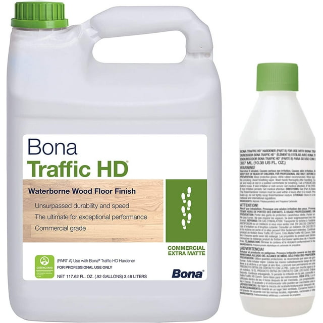 Bona Traffic HD Commercial Extra Matte Hardwood Floor Finish - 1 Gallon ...