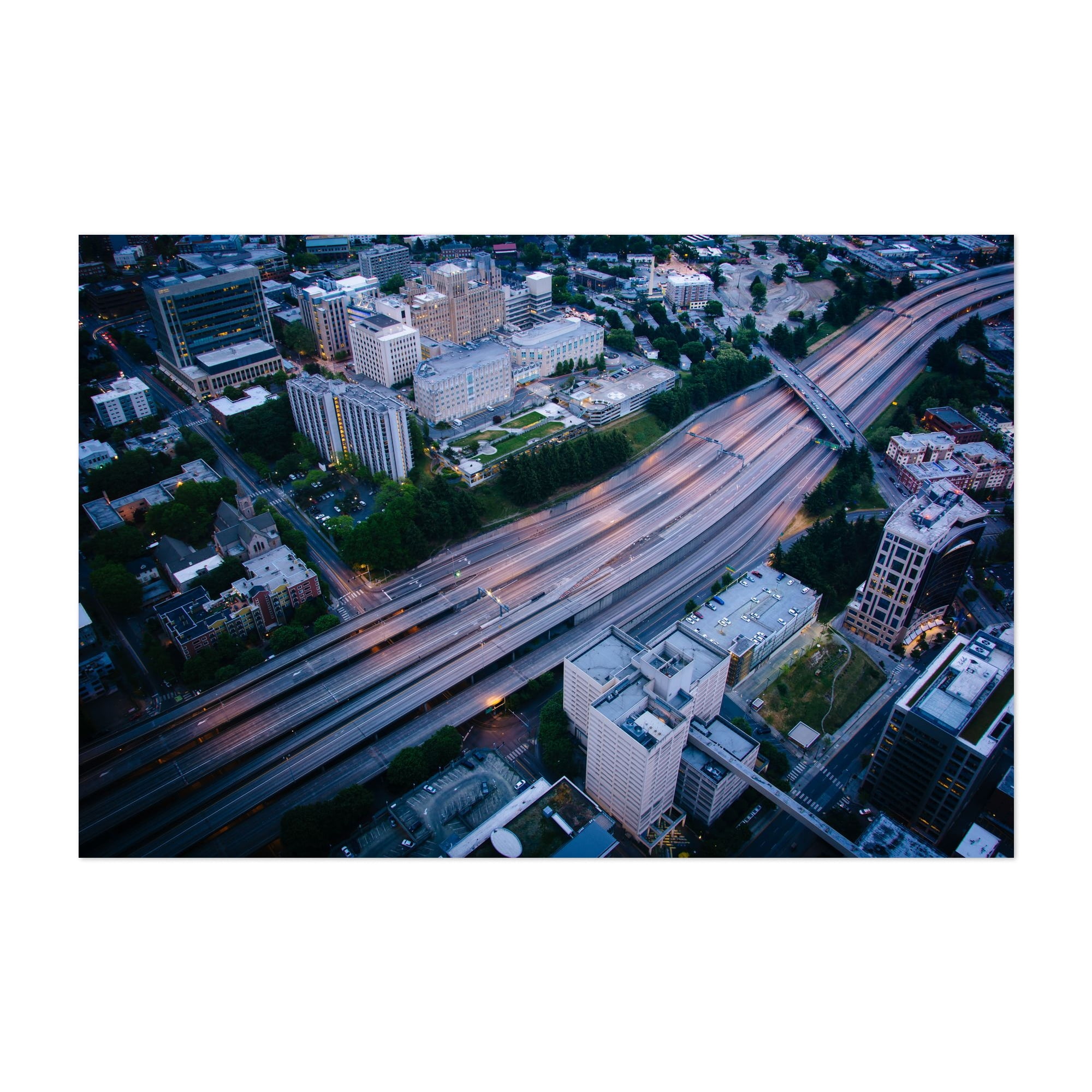 Traffic I-5 - Seattle Washington Photography City Skyline Architecture ...