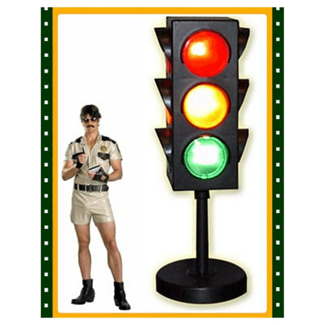 Traffic Light Lamp with Base (10.5 Inches) Mini Stop Light Lamp ...