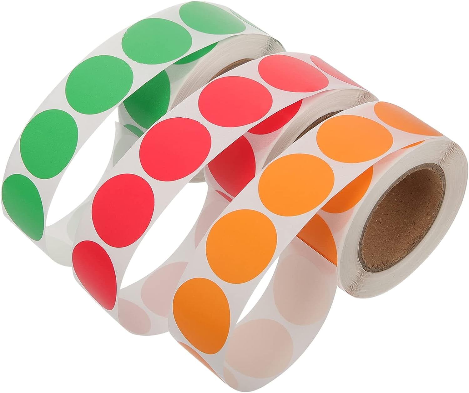 Traffic Light Stickers 3 Rolls Sticker Labels Colored Dot Stickers ...