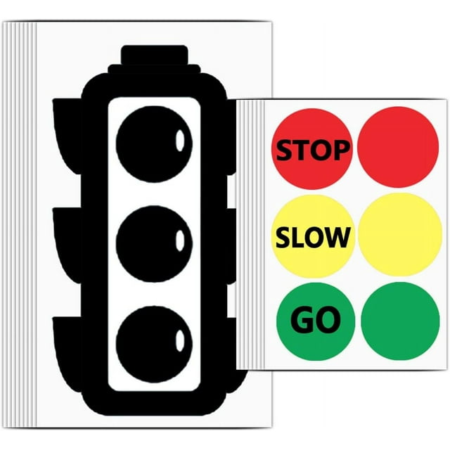 Traffic Light Stickers DIY Craft Kit Children Traffic Lamp Decals for ...