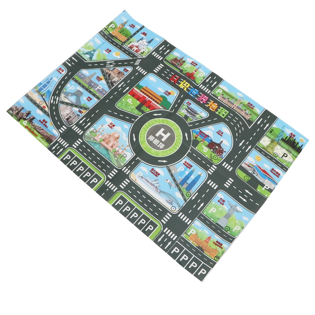 Traffic Play Mat Car Vehicles Track toy children kids Boys Gifts ...