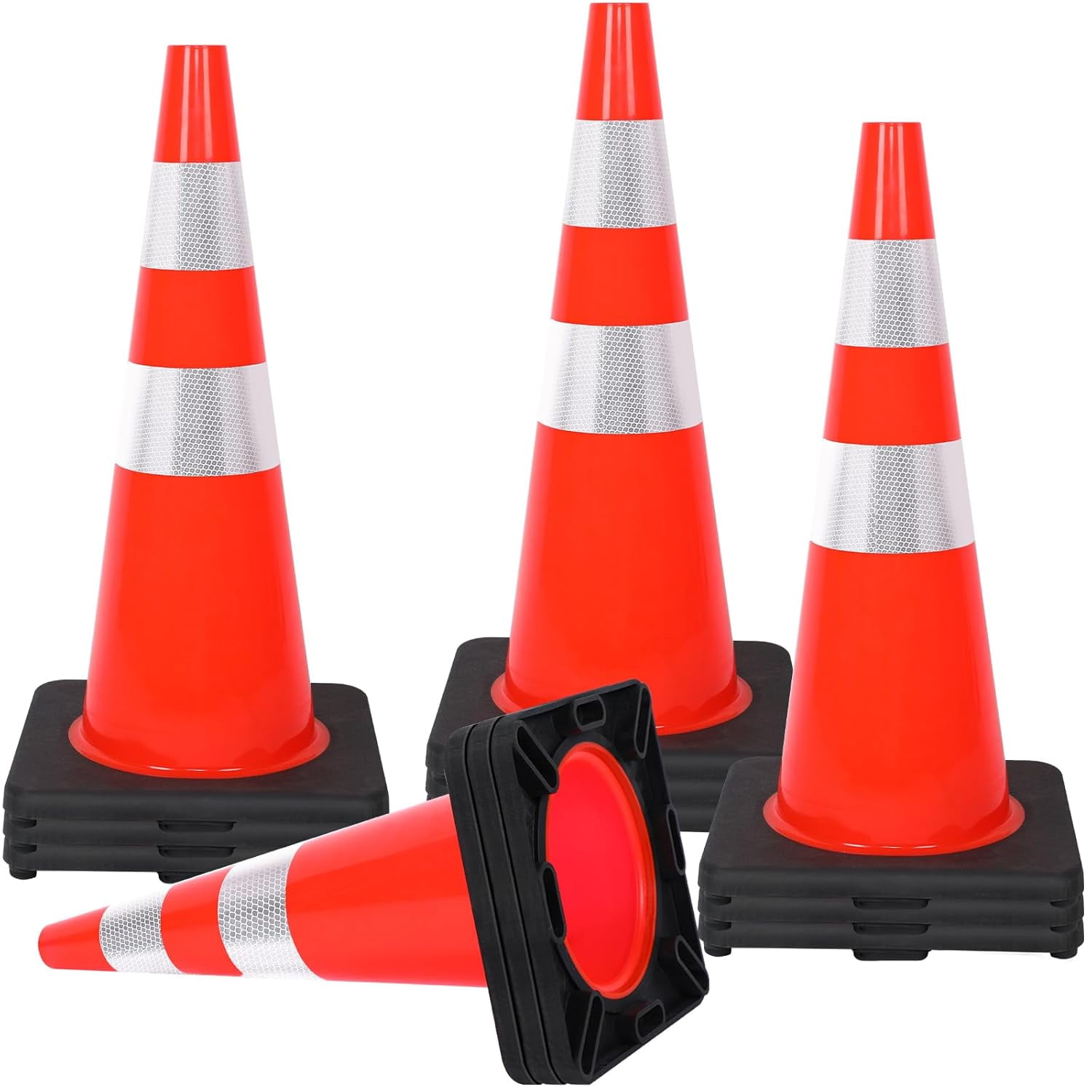 Traffic Safety Cone 28 Inches, with Reflex Collars of Parking Lots ...