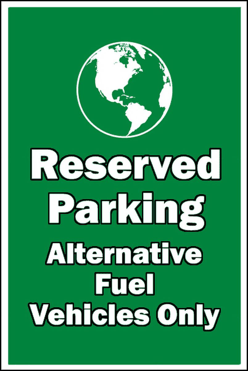 Traffic Signs - Alternative Fuel Vehicles Only Sign 1 12 x 8 Aluminum ...