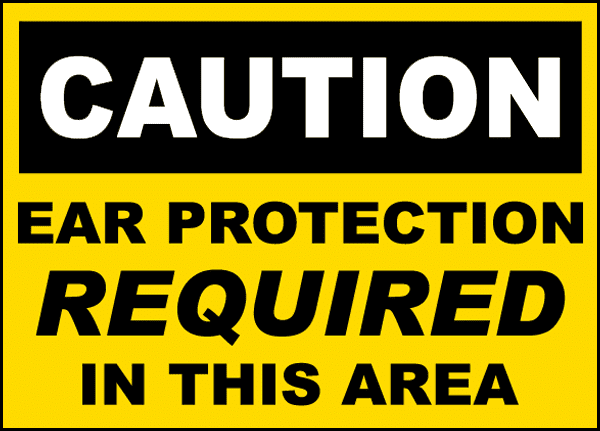 Traffic Signs - Ear Protection Required Sign 1 24 x 36 Aluminum Sign ...