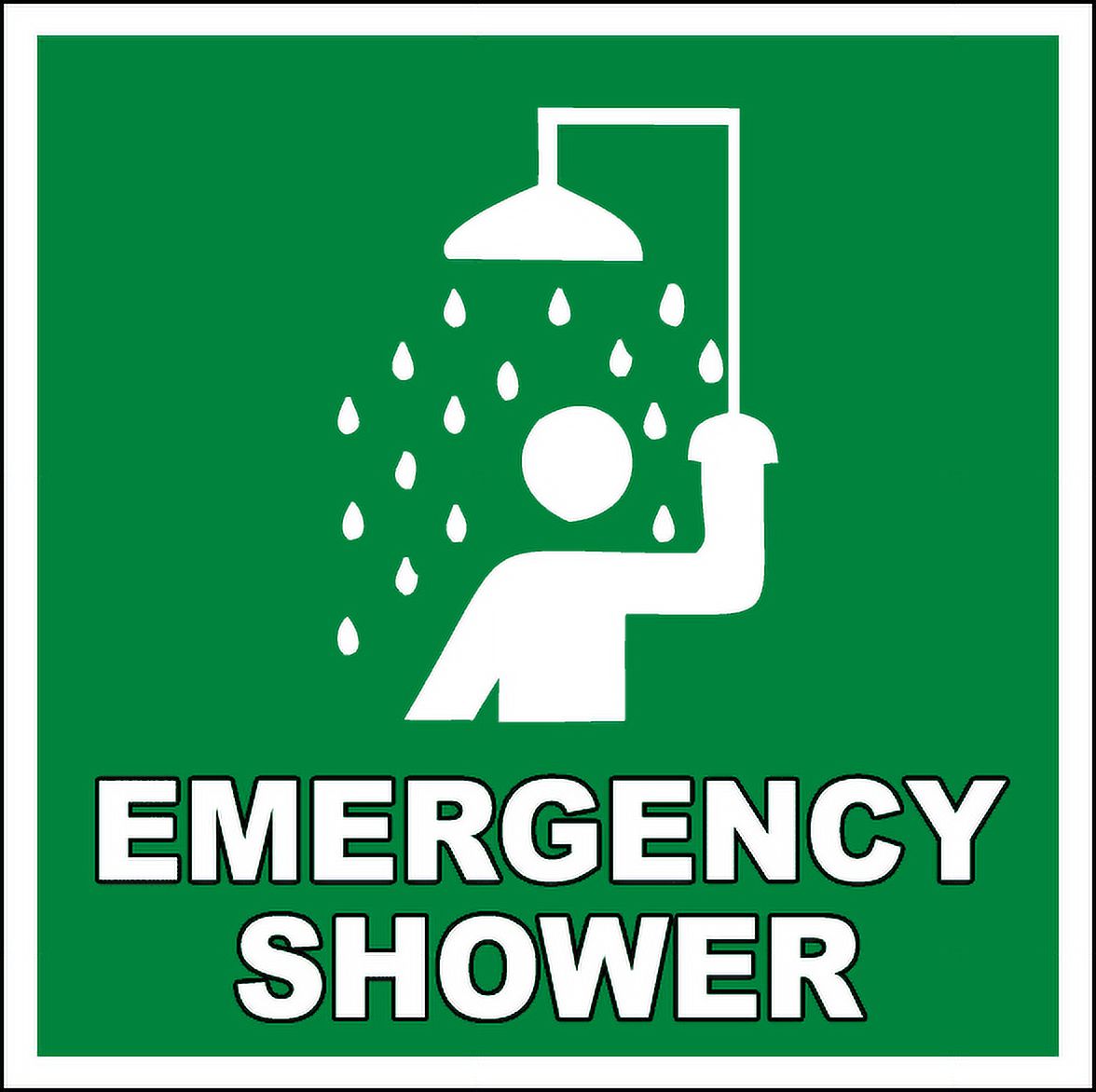 Traffic Signs - Emergency Shower Sign 2 18 x 24 Aluminum Sign Street ...