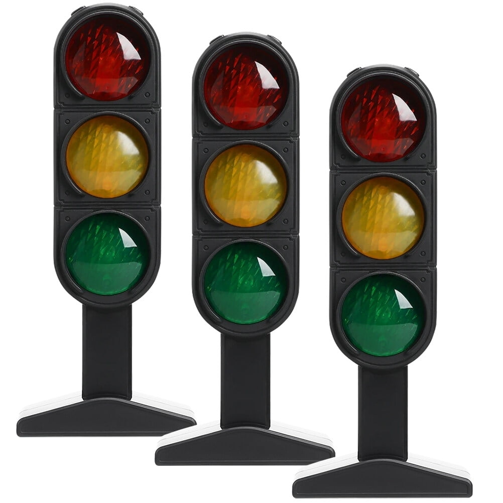 Traffic Signs For Kids,3Pcs Road Light Model Traffic Light Toy Traffic ...