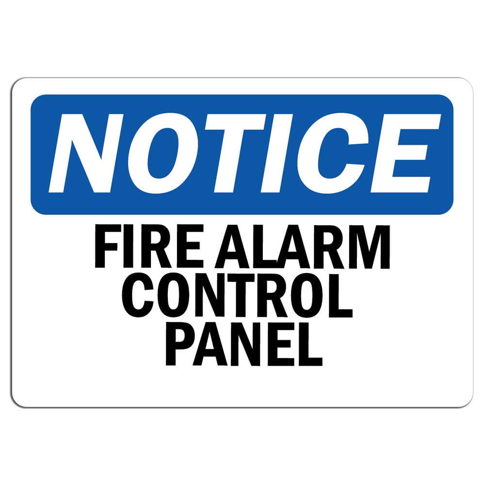 Traffic Signs - Notice - Fire Alarm Control Panel Sign 18 x 24 Aluminum ...