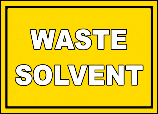 Traffic Signs - Waste Solvent Sign 12 x 8 Aluminum Sign Street Weather ...