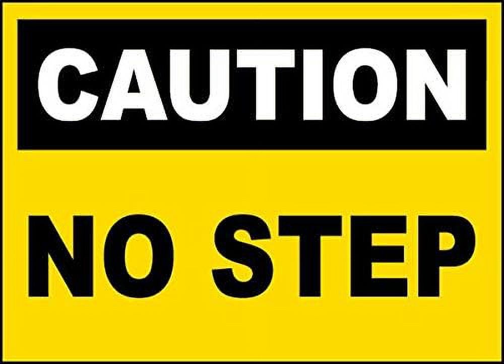 Traffic & Warehouse Signs - Caution No Step Sign 12 x 8 Aluminum Sign ...