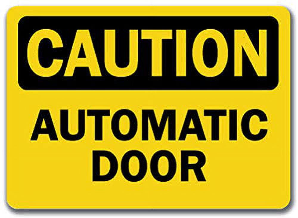 Traffic & Warehouse Signs - Caution - Sign - Automatic Door - Safety ...