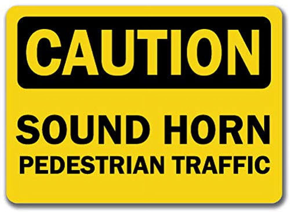 Traffic & Warehouse Signs - Caution - Sign - Pedestrian Traffic Sound ...