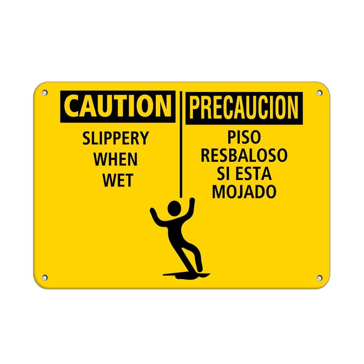 Traffic & Warehouse Signs - Caution - Slippery When Wet Slippery When ...